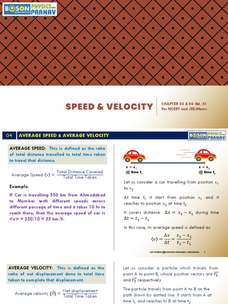 02 - Speed and Velocity | PDF | Velocity | Speed