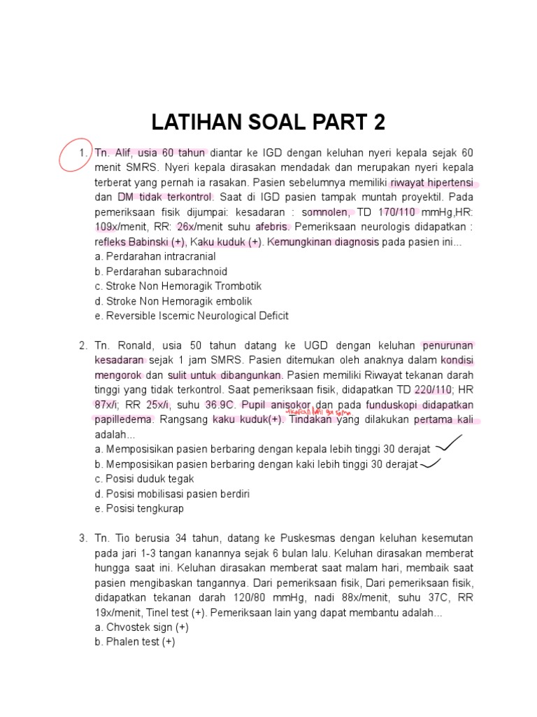 Latihan Soal Imo 2023 Muskuloskeletal | PDF | Pengembangan Diri | Sains & Matematika