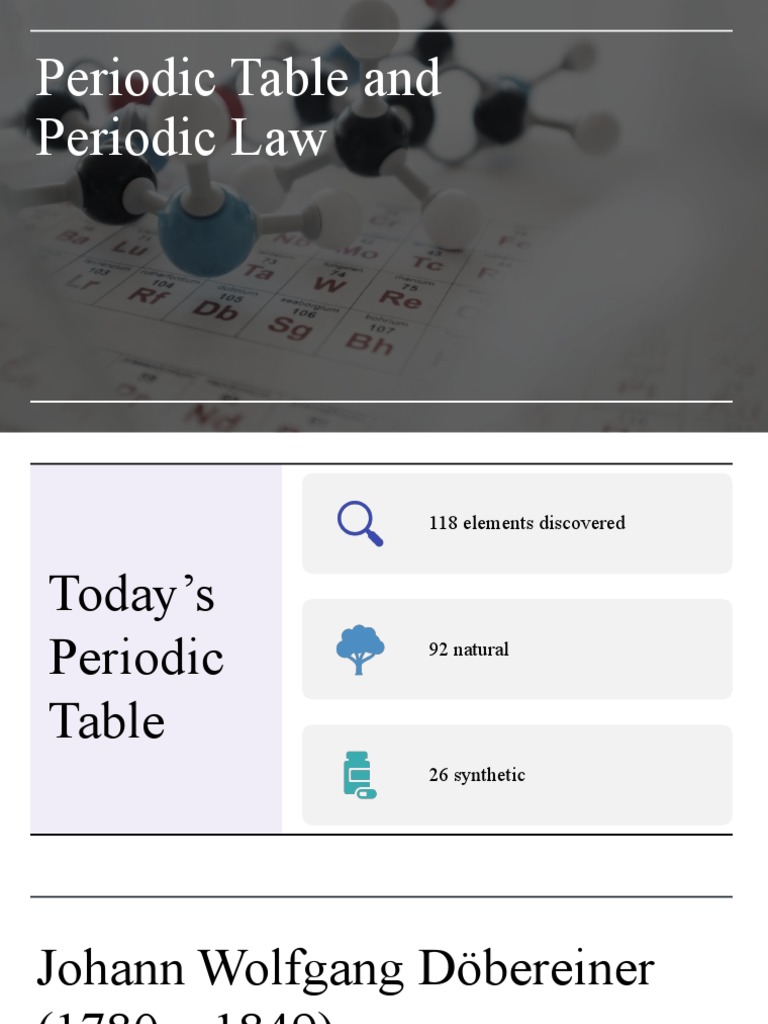 Periodic Table and Periodic Law | PDF