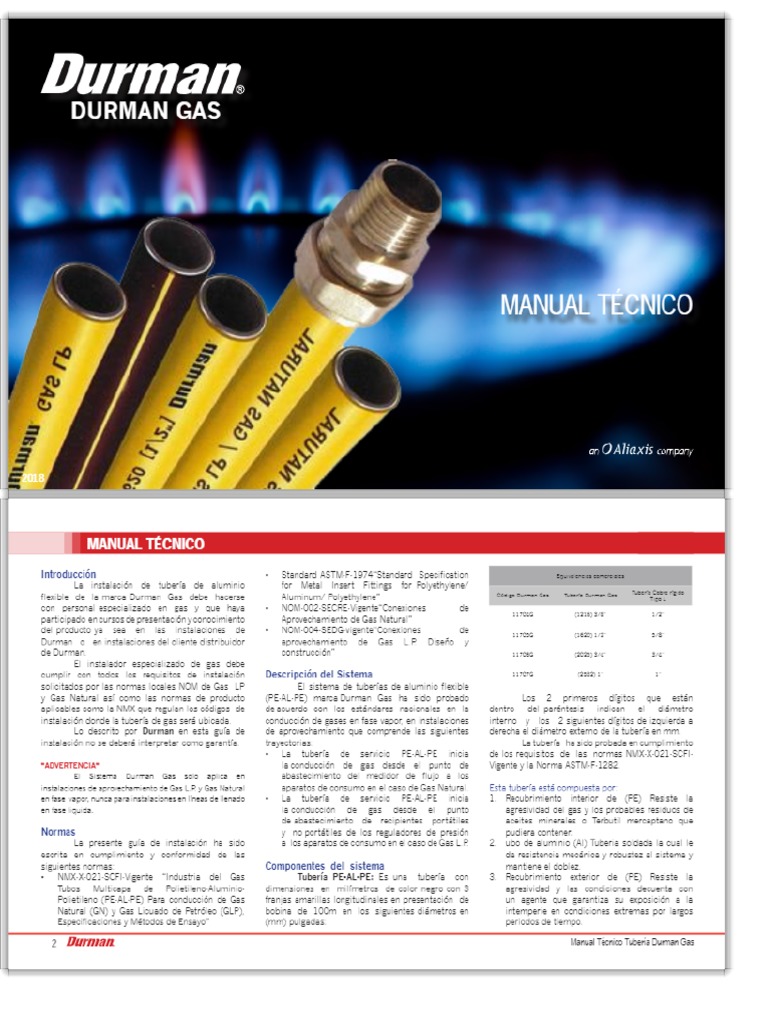 DURMAN GAS MANUAL TÉCNICO - PDF Descargar libre | PDF