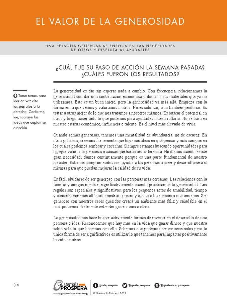 La Ley De La Generosidad Pdf