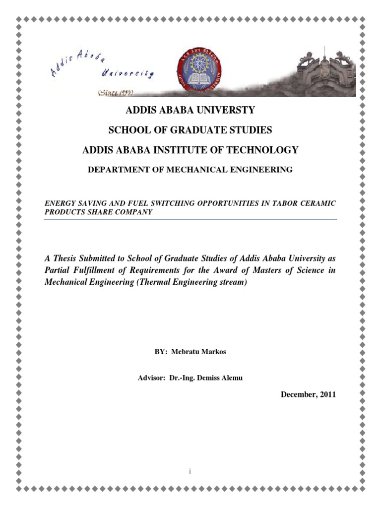 Mebratu Markos | PDF | Energy Conservation | Ceramics