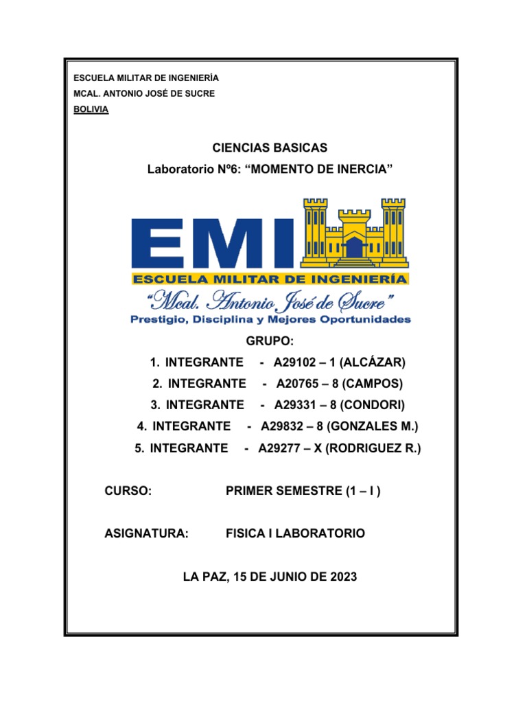 Momento de Inercia | PDF
