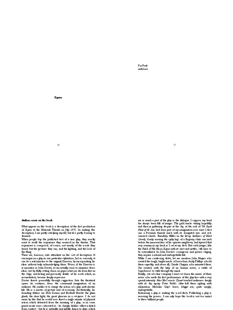 Peter Shaffer Equus | PDF