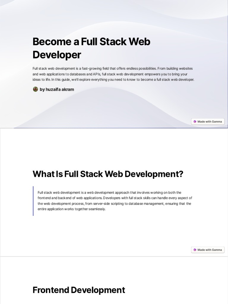 Become-a-Full-Stack-Web-Developer | PDF | World Wide Web | Internet & Web