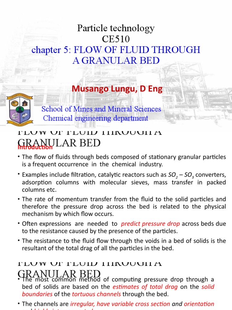 Fluid Flow in Granular Beds | PDF | Teaching Methods & Materials ...