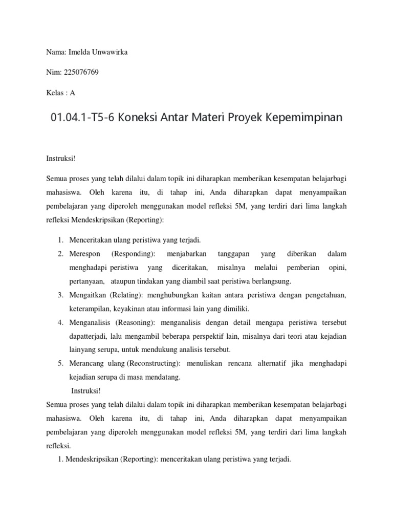01.04.1-T5-6 Koneksi Antar Materi | PDF