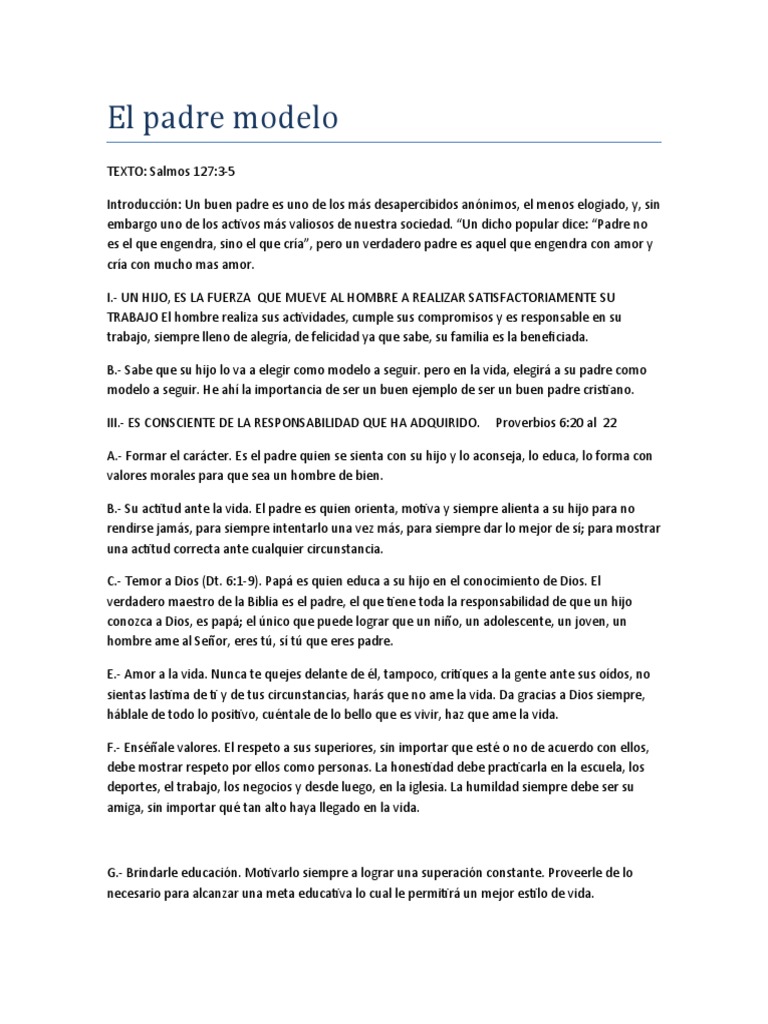 El Padre Modelo | PDF