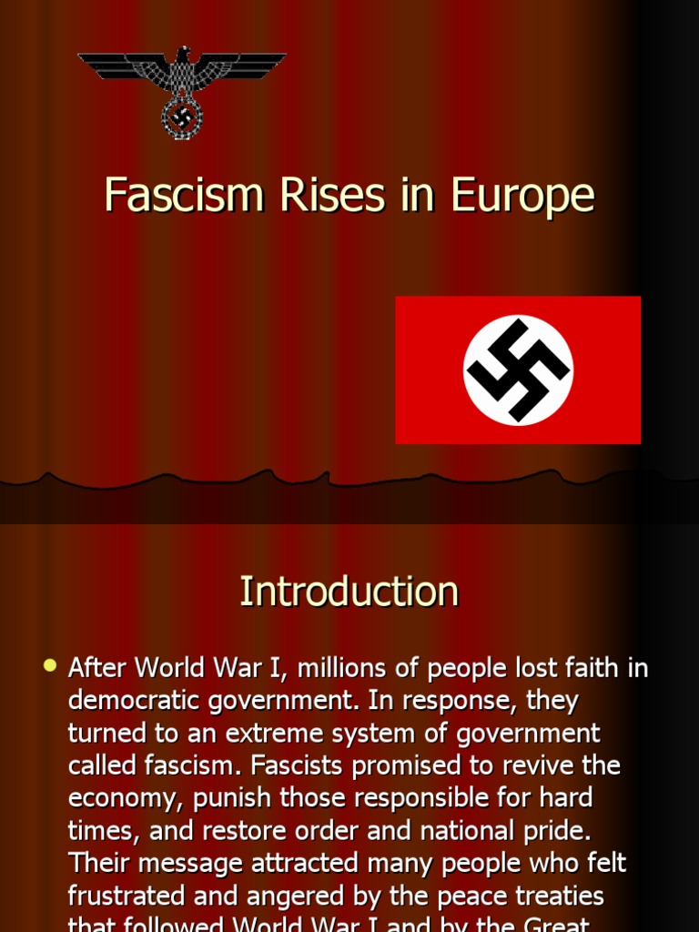 Fascism's Rise in Post-WWI Europe | PDF | Fascism | Adolf Hitler