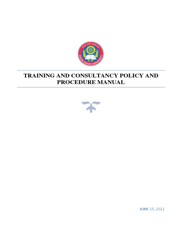Training and Consultancy Policy and Procedure-Draft | PDF | Consultant ...