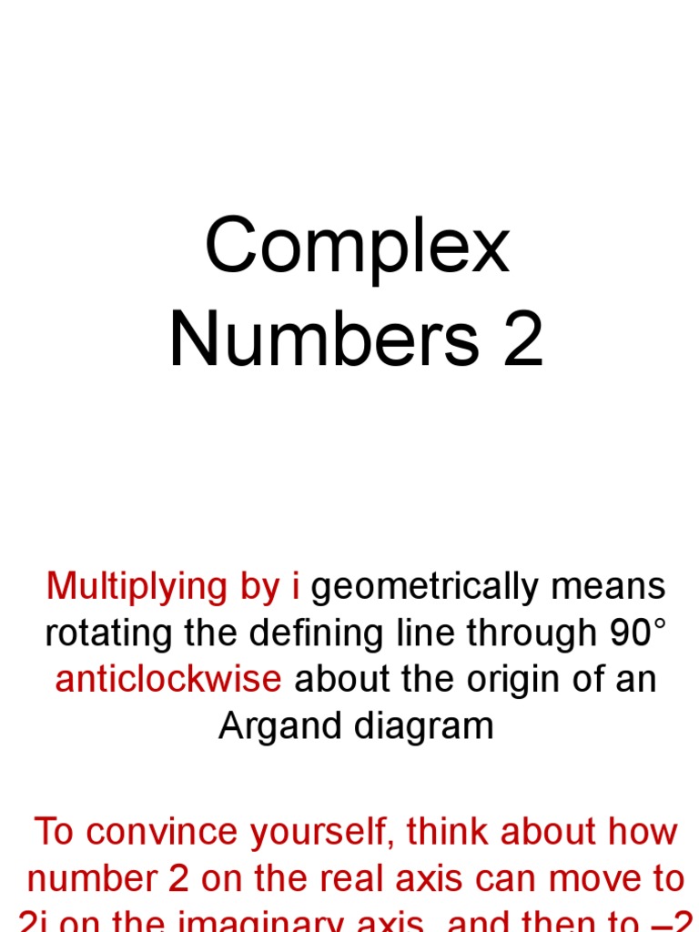Complex Numbers - Polar Form | PDF | Complex Number | Geometry
