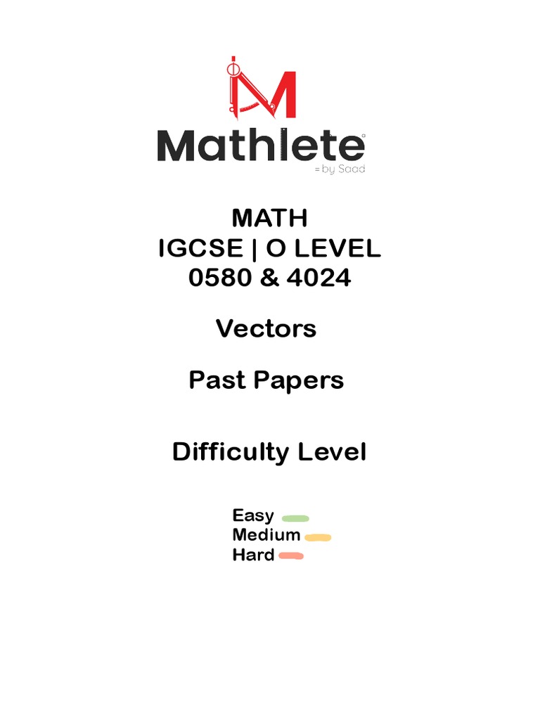 Vectors Past Papers | Download Free PDF | Copyright | Geometric Shapes