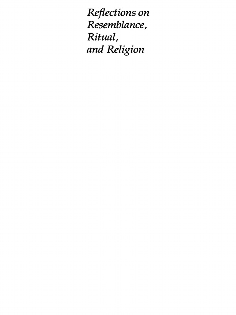 Brian K. Smith - Reflections On Resemblance, Ritual, and Religion (1989, Oxford University Press ...