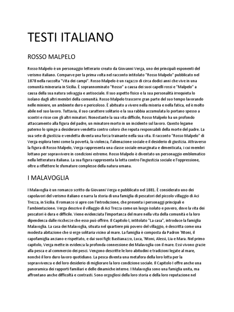 Testi Italiano | PDF