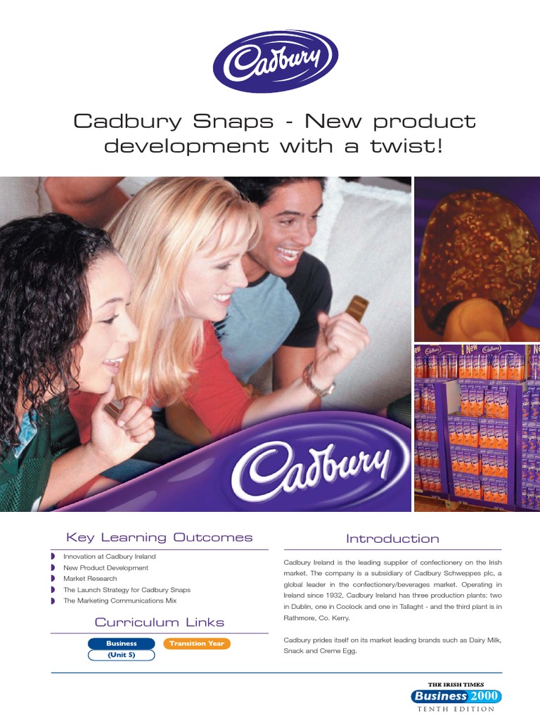 Tutorial WK3 Cadbury Case Study | PDF | Marketing | New Product Development