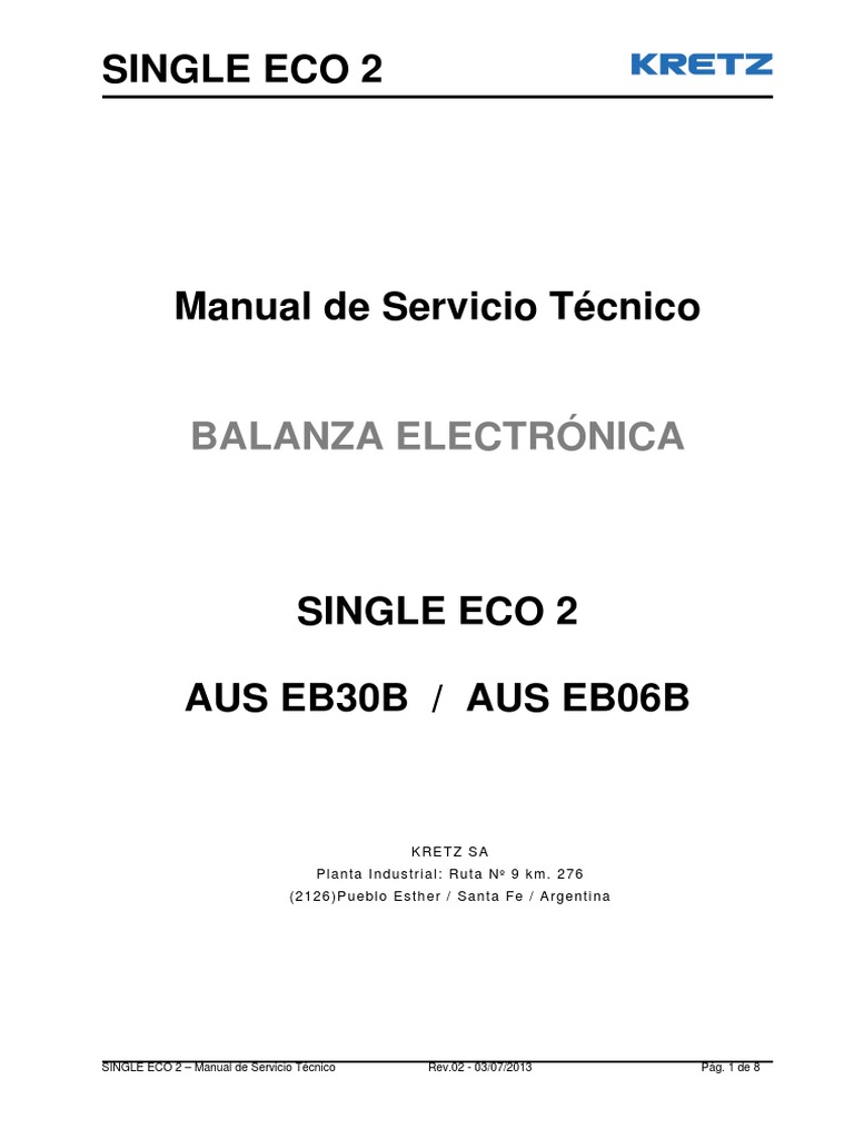 03-Single Eco 2 Manual Tecnico r02!03!07-2013 | PDF