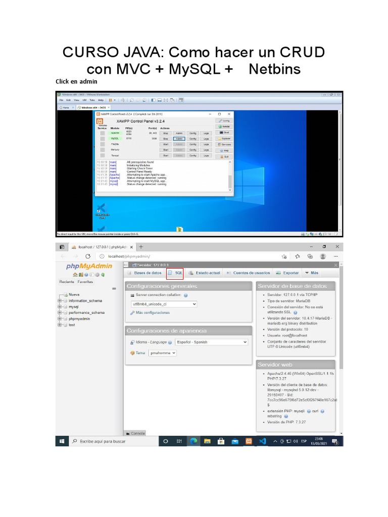 CRUD en Java con MySQL y MVC | PDF | Informática