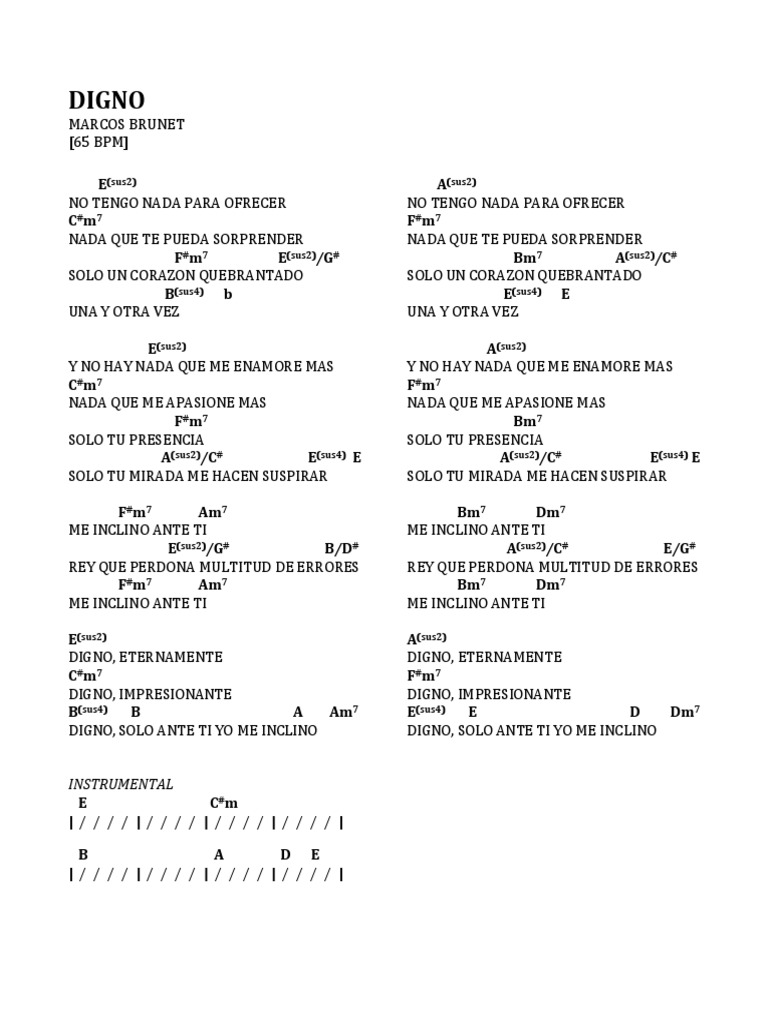 Digno Chords | PDF