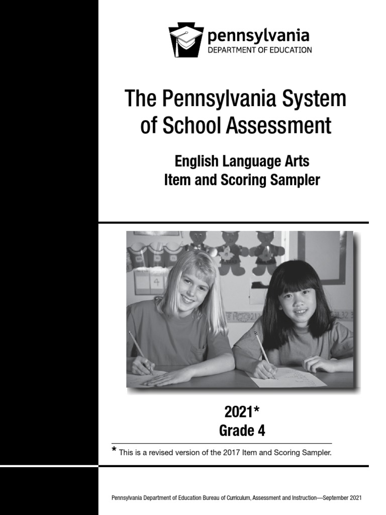 PSSA Grade 4 ELA Item Sampler 2021 | PDF | Multiple Choice