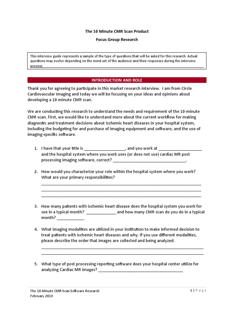 10 Minute Protocol Interview Questions | PDF | Medical Imaging | Heart