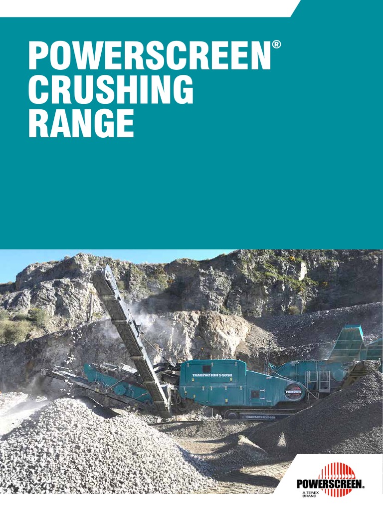 Powerscreen Crushing Range USE FOR ALL MODELS | PDF | Manufactured ...