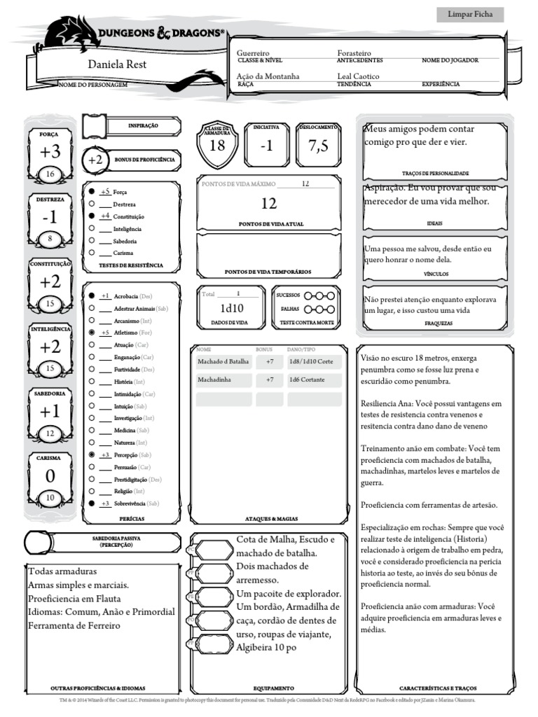 Daniela Kate | PDF | Dungeons & Dragons (jogo)