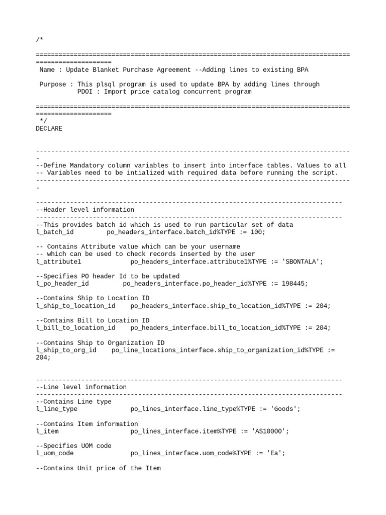 Update BPA Add Line | PDF