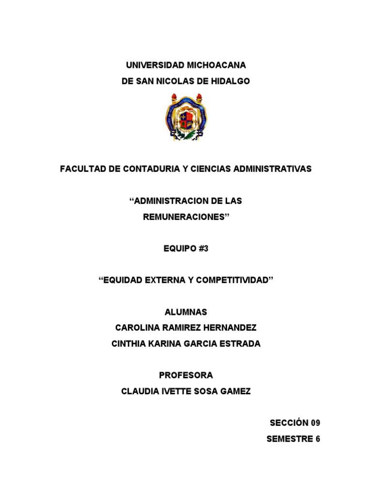 Equidad externa y competitiva | PDF | Salario | Business