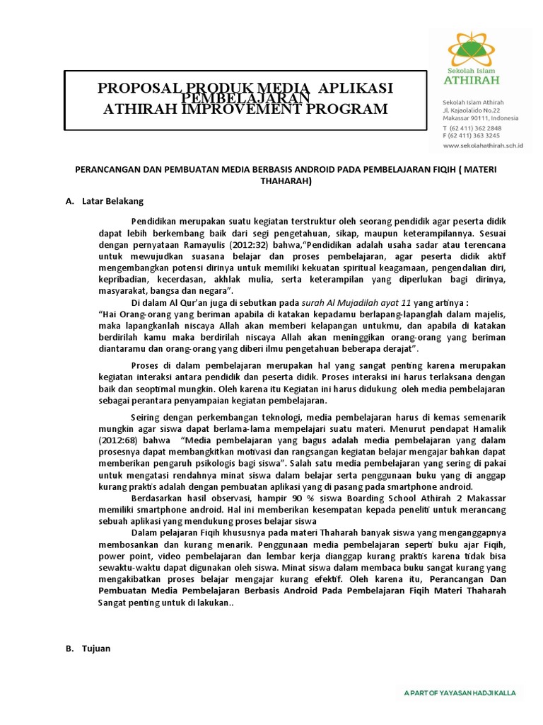 Proposal Produk Aplikasi | PDF