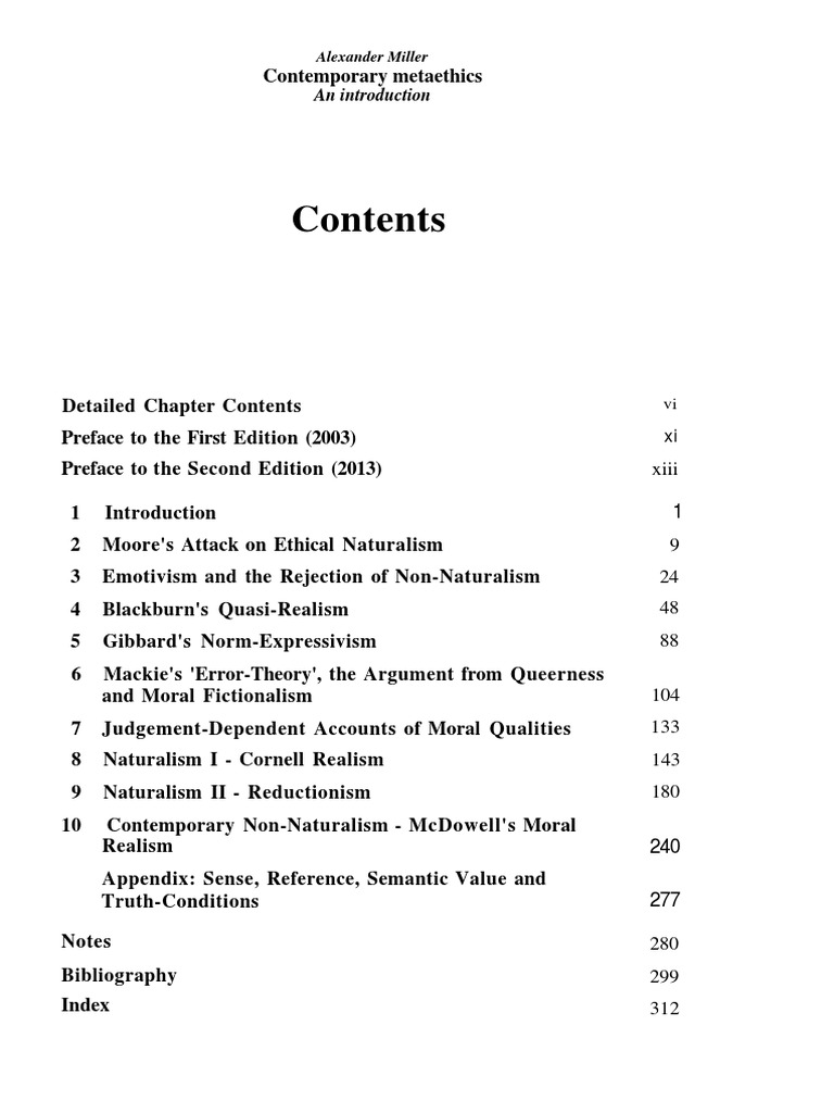 Contemporary Metaethics Overview | PDF | Philosophical Theories ...