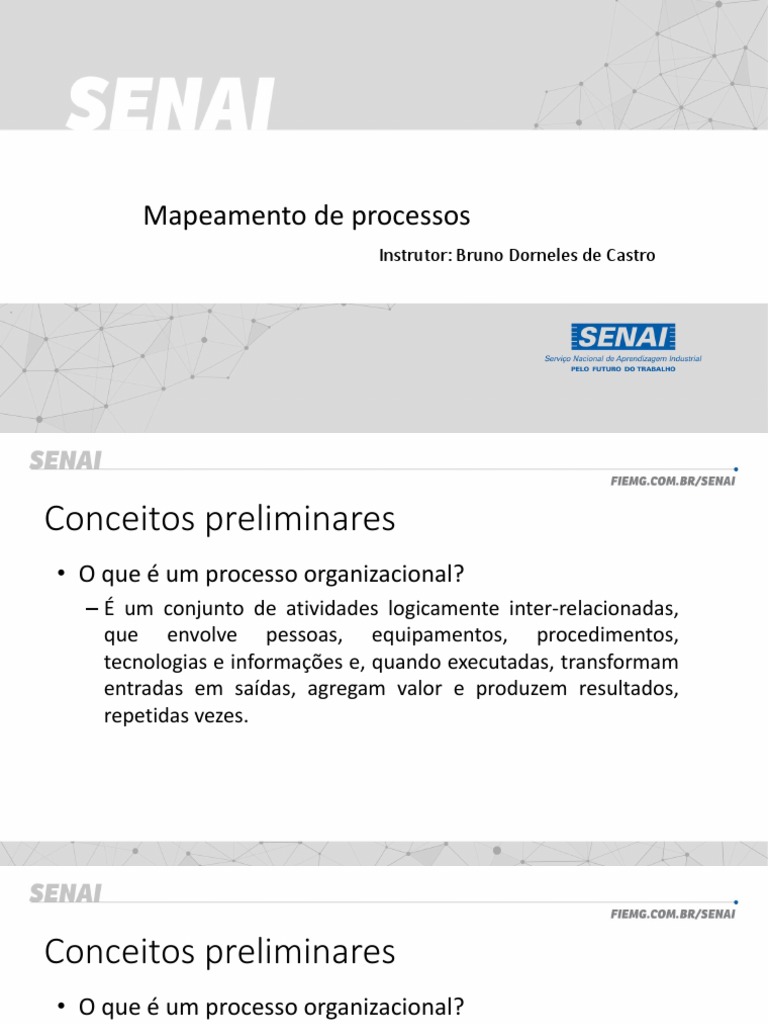 Material de Aula - UC Mapeamento de Processos | PDF