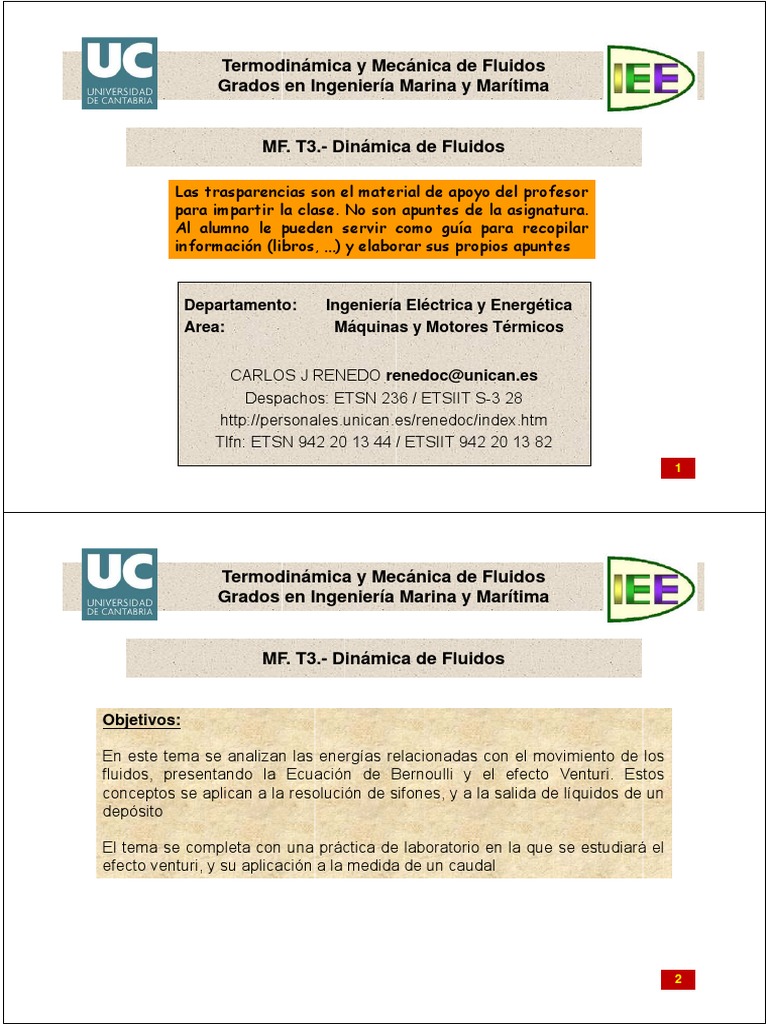 dinamica de fluidos CARLOS J RENEDO | PDF