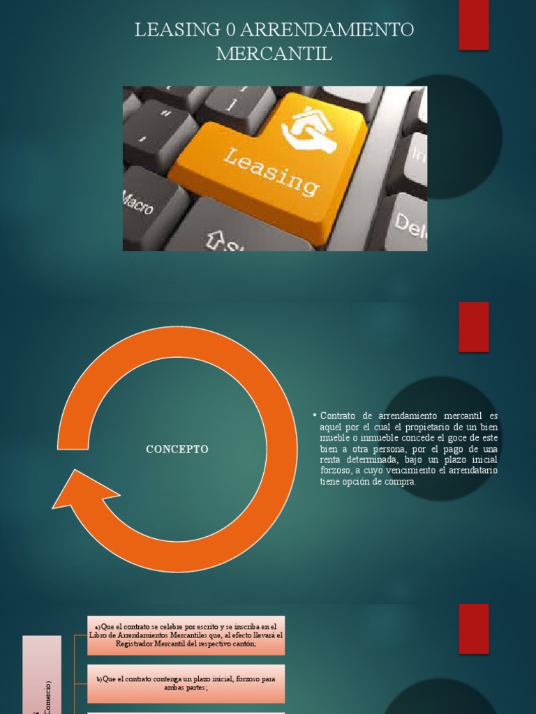 Leasing 0 Arrendamiento Mercantil | PDF