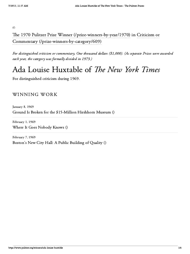 Boston - S New City Hall Ada Louise Huxtable of The New York Times ... Boston - S New City Hall Ada Louise Huxtable of The New York Times ...