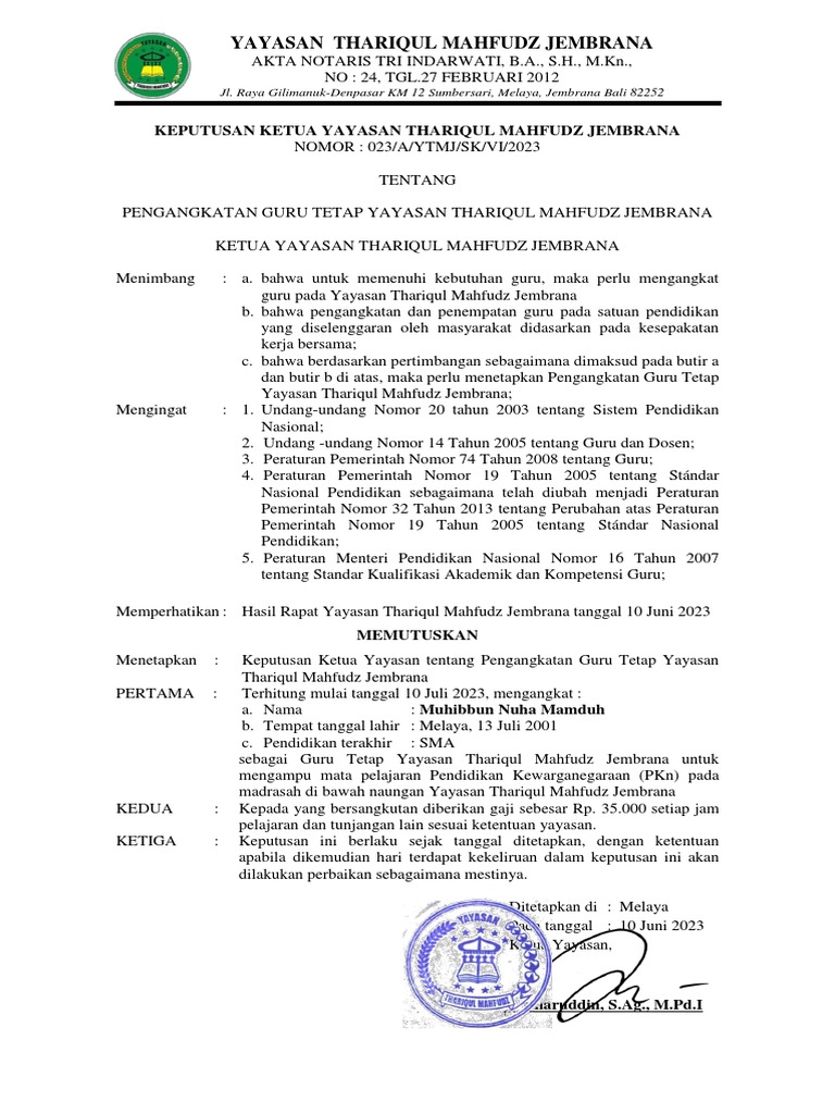 SK Yayasan - Muhibbun Nuha M | PDF