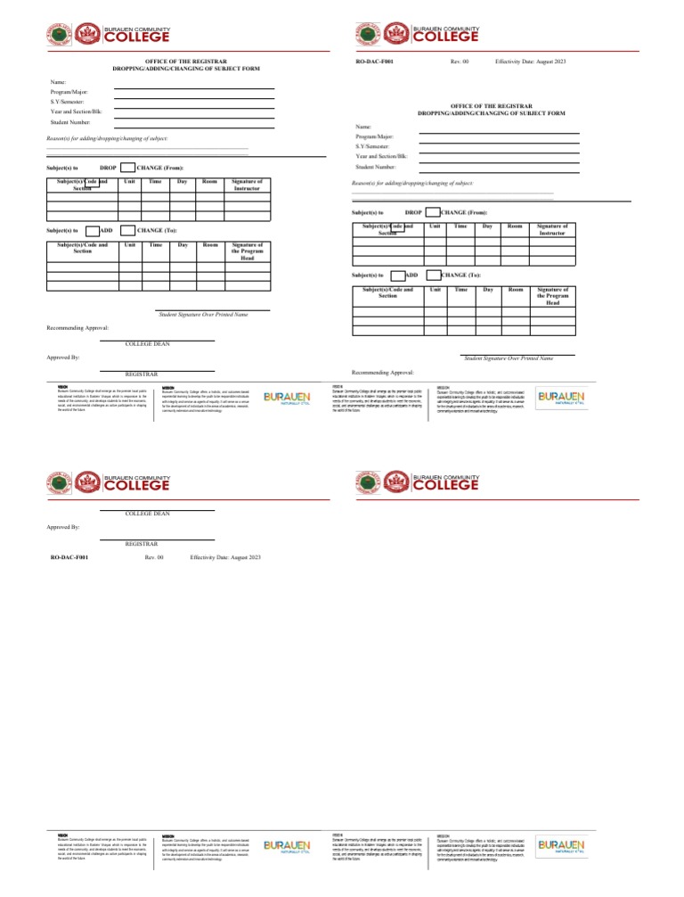 DAC Form | PDF