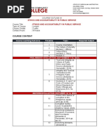 BPA Course Description Final | PDF | Public Administration | Governance