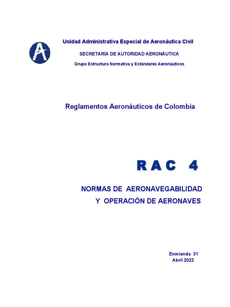 Https - WWW - Aerocivil.gov - Co - Normatividad - RAC - RAC 4 - Normas ...