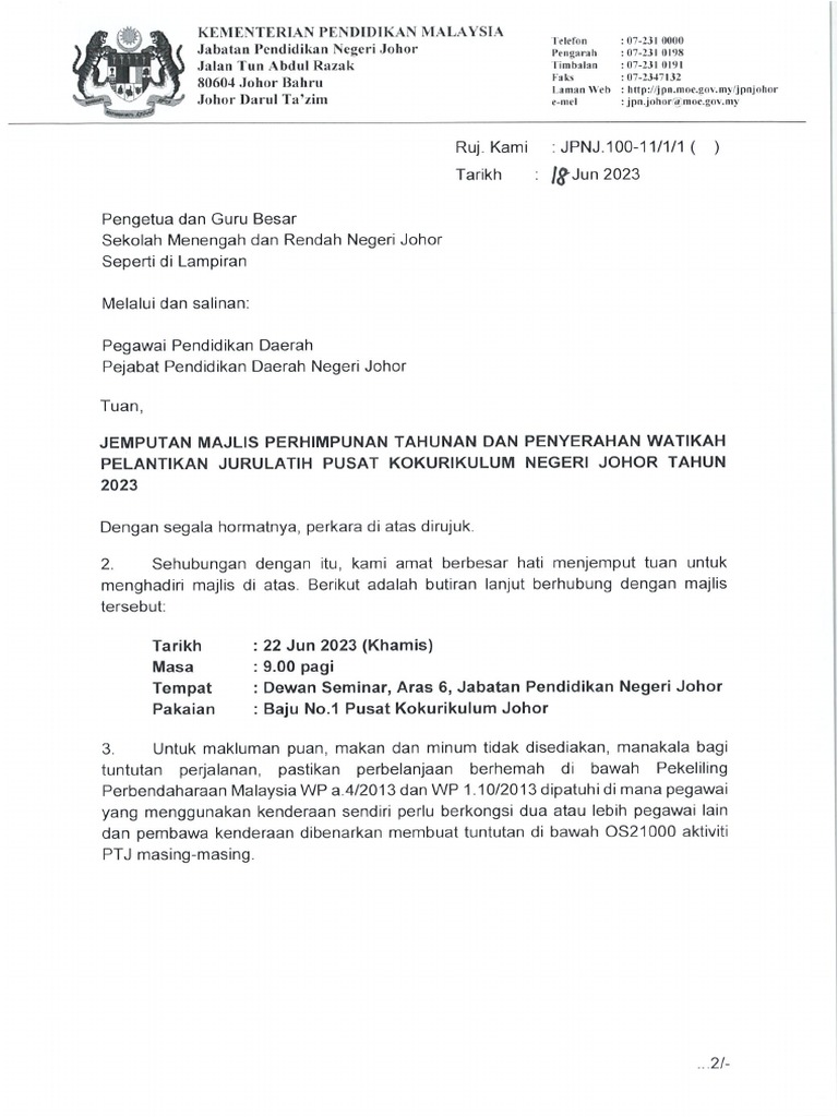 Pengetua & Guru Besar Jemputan Majlis Perhimpunan Tahunan Dan ... Pengetua & Guru Besar Jemputan Majlis Perhimpunan Tahunan Dan ...