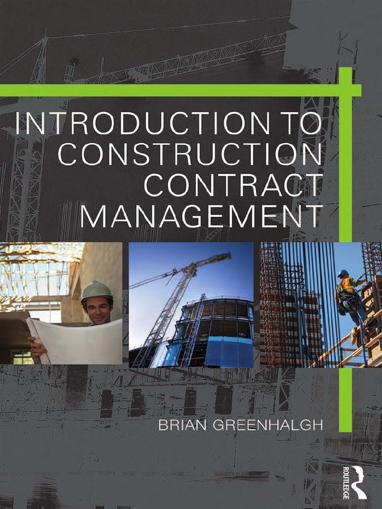 Introduction To Construction Contract Management | PDF
