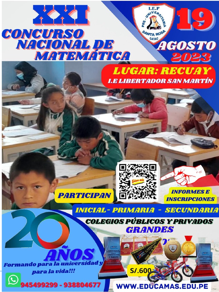 BASES CONCURSO MATEMATICA - 2023-(Corregido) (1) | PDF