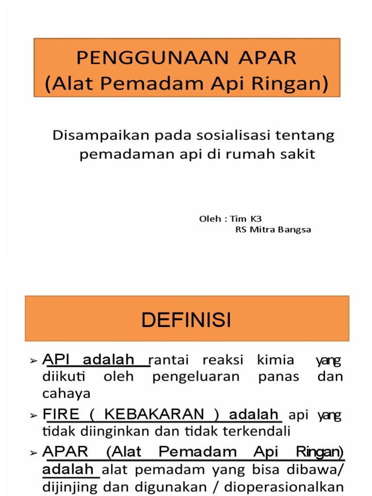 Presentasi Apar | PDF