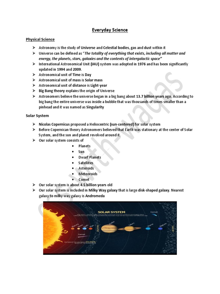 Everyday Science Booklet | PDF