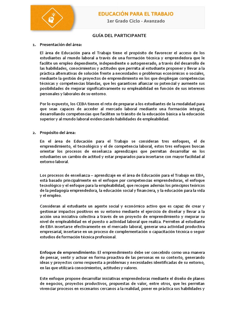 Guia Participante Ept 1° | PDF