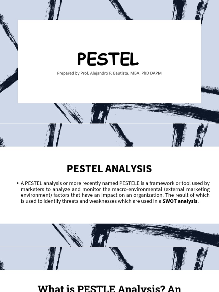 PESTEL Analysis Framework Overview | PDF