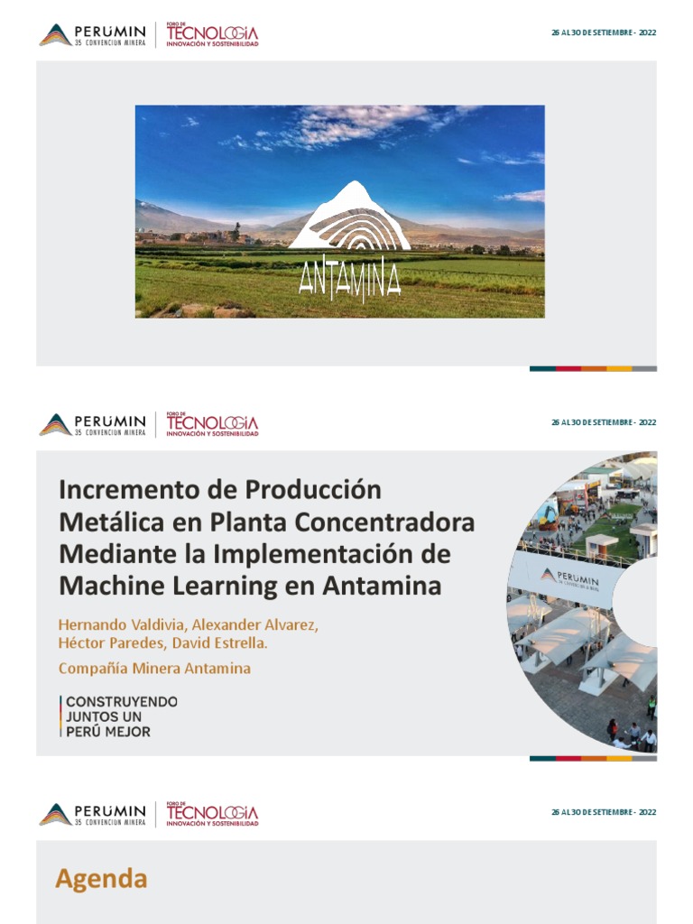 Incremento de Producción Machine Learning Antamina | PDF