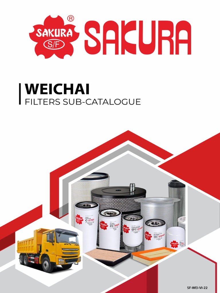Sakura Filter Weichai | PDF | Machines | Vehicle Parts