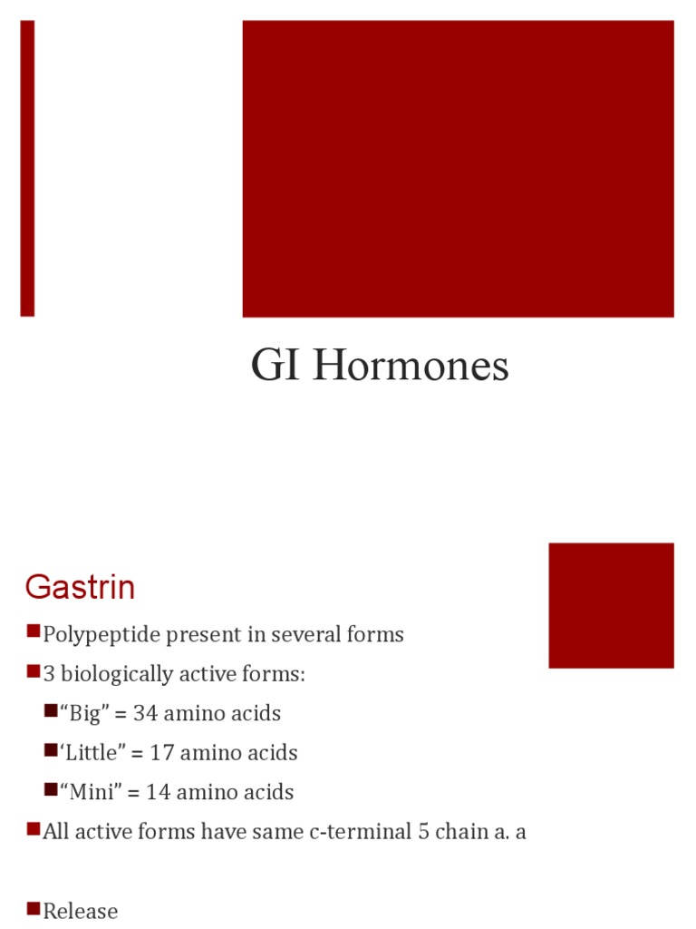 1920 GI Hormones | Download Free PDF | Pancreas | Endocrine System