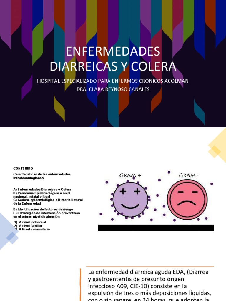 Enfermedades diarréicas y cólera | PDF | Diarrea | Salmonela