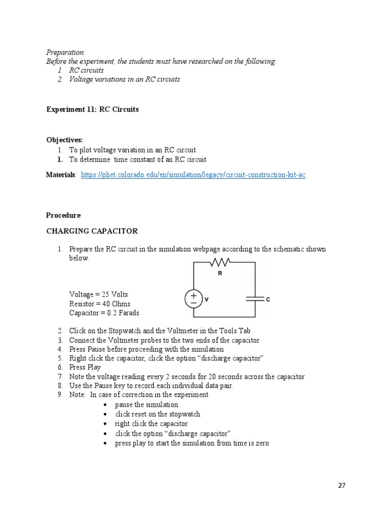 RC Circuit copy | PDF